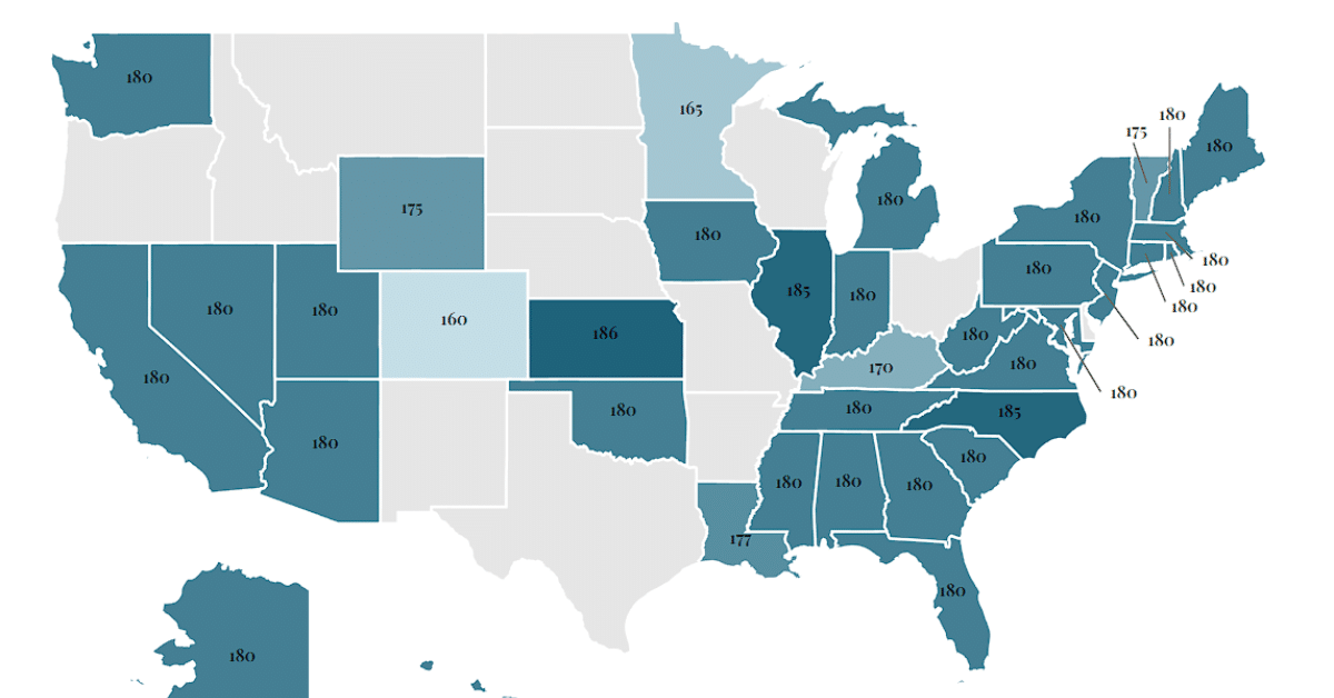 Required School Days By State 2023 Wisevoter