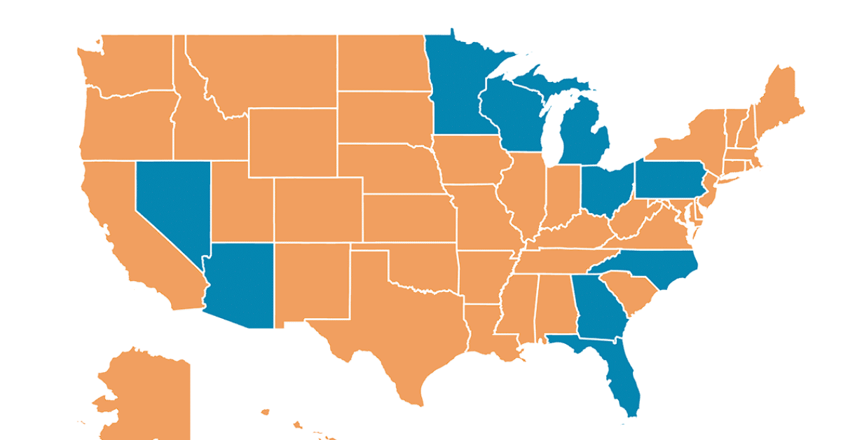 Swing States 2023 Wisevoter