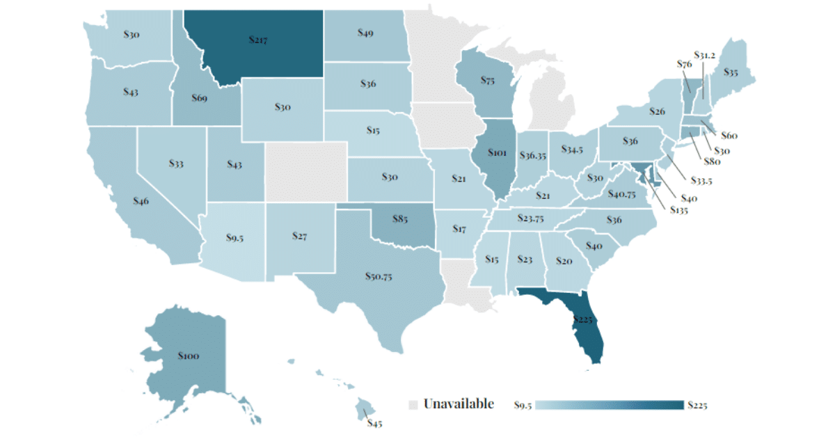 Car Registration Fees By State 2023 Wisevoter